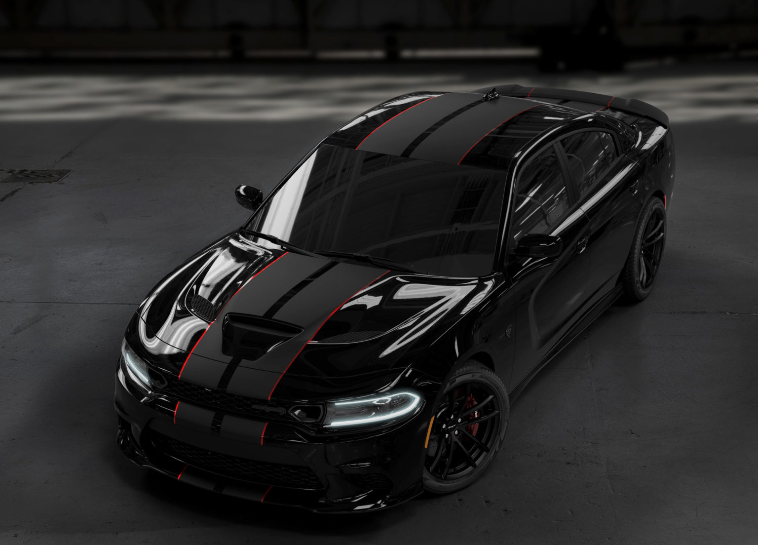 Dark Times: 'Blacked-Out' Octane Edition Added to Charger SRT Hellcat ...
