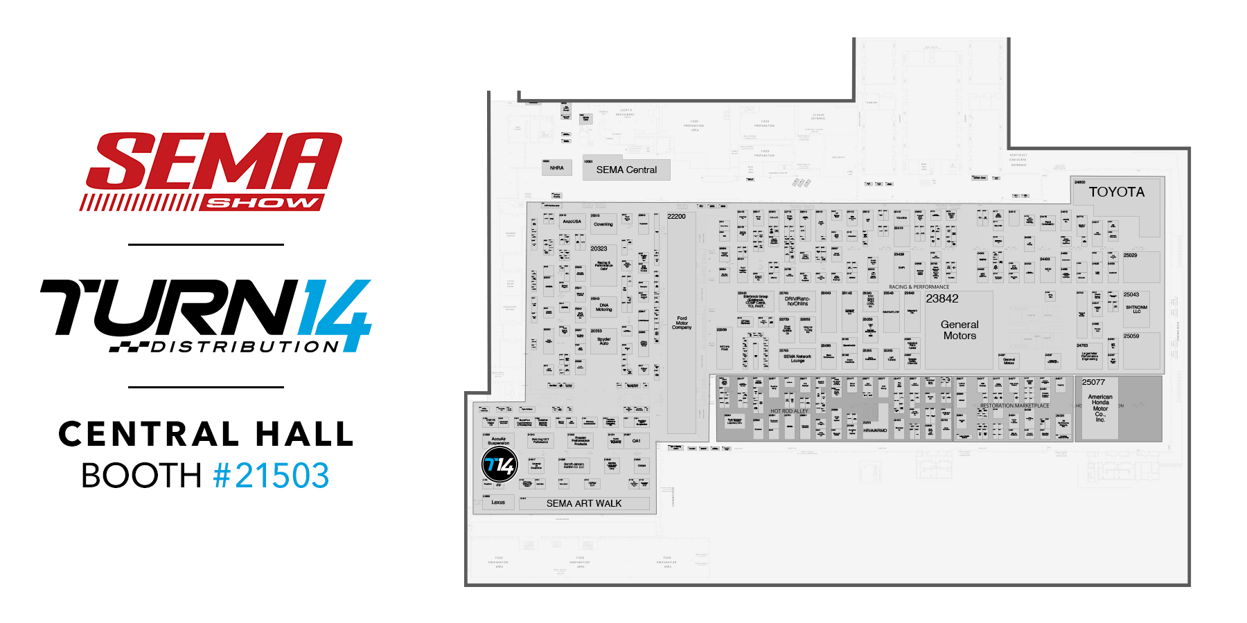 Turn 14 Distribution Details SEMA Show Plans | THE SHOP