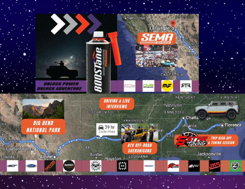 BOOSTane Embarks on Road Trip to SEMA Show | THE SHOP