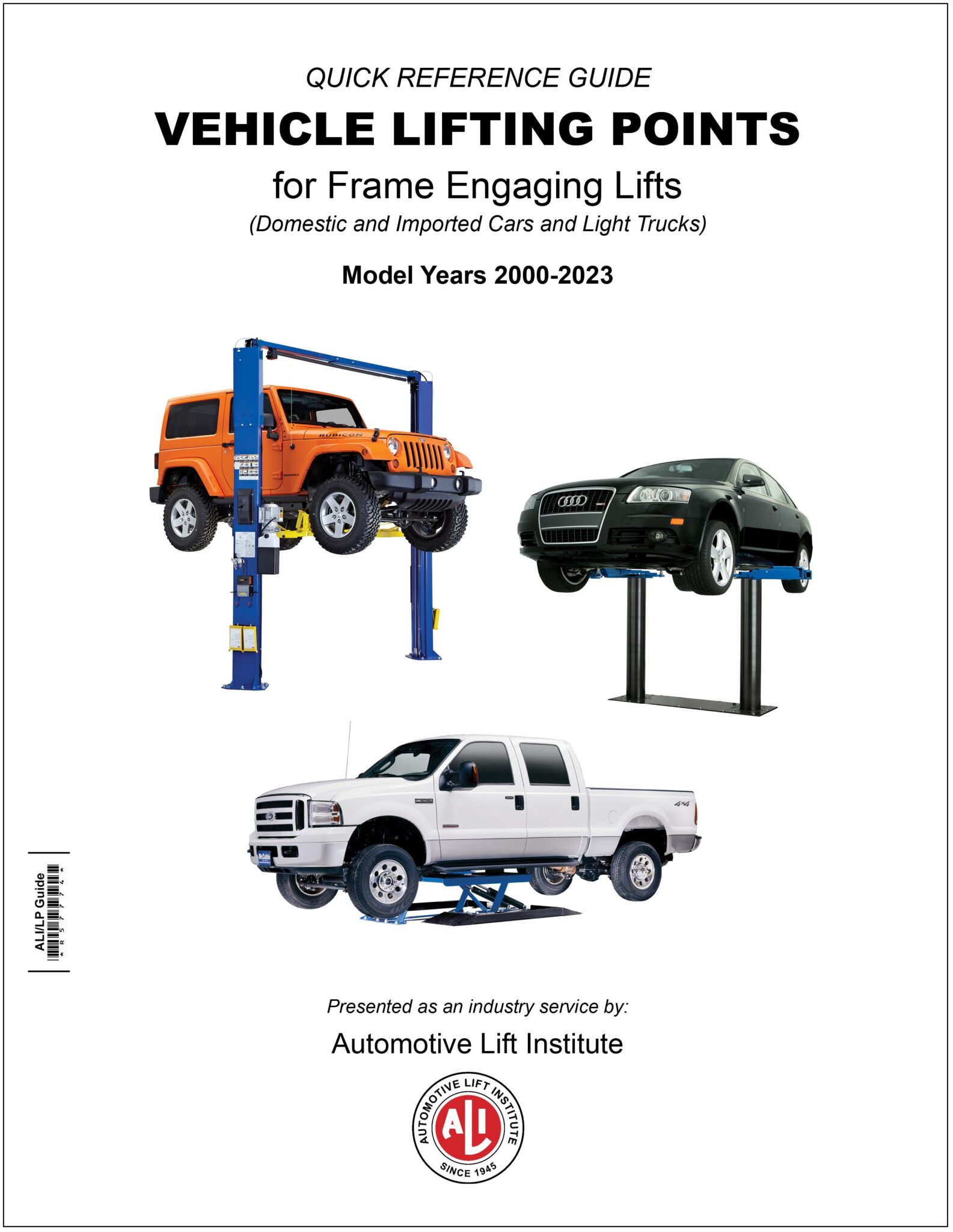 ALI Now Offering Digital Version of Vehicle Lifting Point Guide | THE SHOP