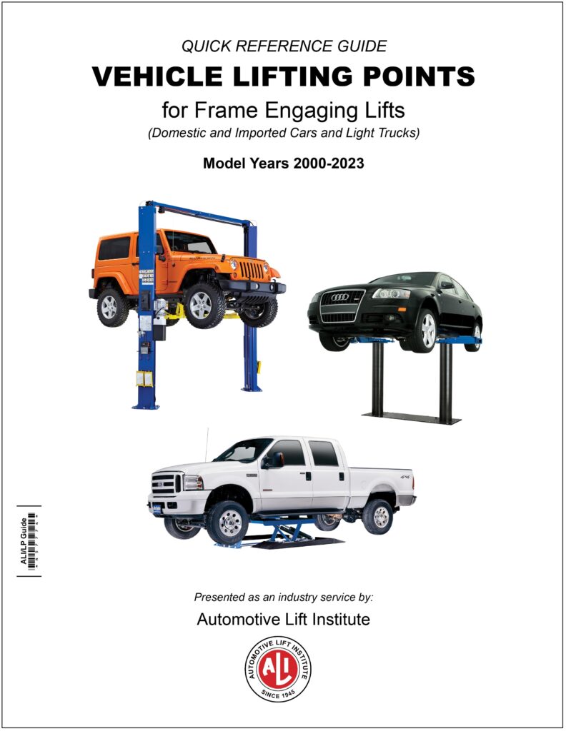 ALI Now Offering Digital Version of Vehicle Lifting Point Guide | THE SHOP