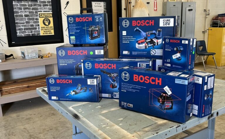 Bosch Power Tools Makes Product Donations to Trade Schools | THE SHOP