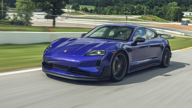 New Production EV Lap Record Set by Porsche Taycan Turbo GT at Road ...